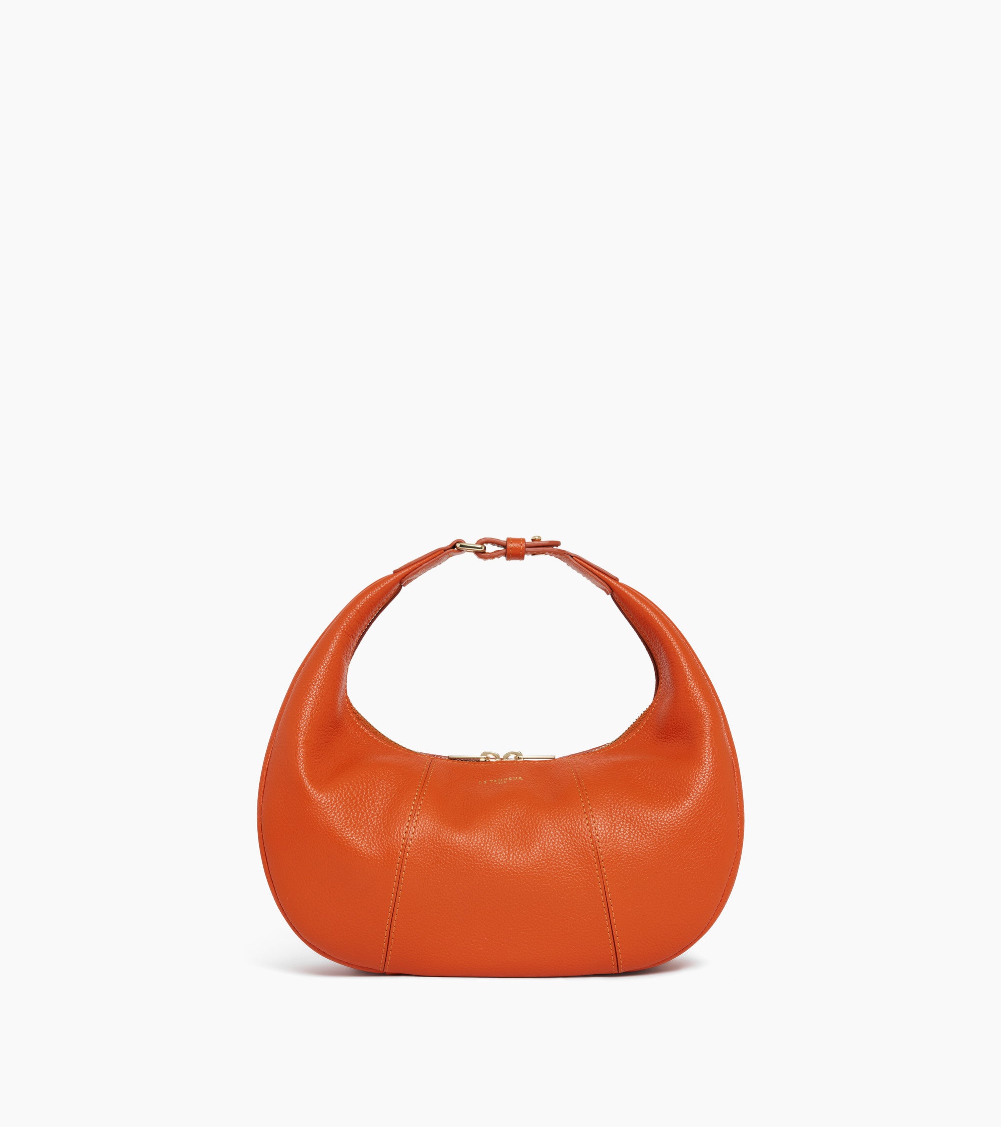 Small Hobo Bag in grained leather